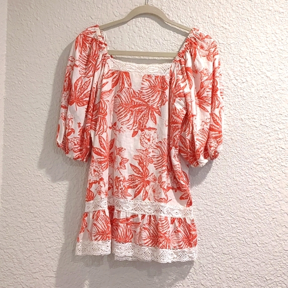 Nicole Miller | Tops | Artelier Nicole Miller Womens Small Linen ...